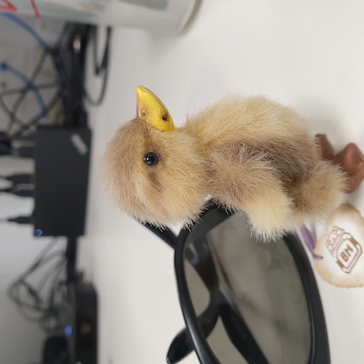 Miniature Plush Duck Realistic Bird Duckling Decoration Artist Duck ...