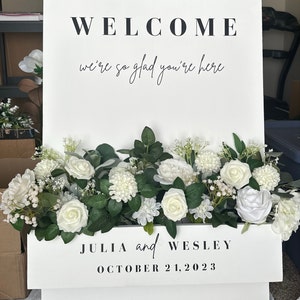 DIY Tutorial Flower Box Welcome Sign Picture and Text Instructions ...