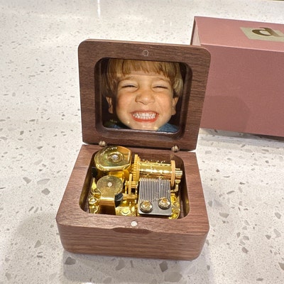 Custom Melody Music Box / Personalized Music Box With a Custom Metal ...