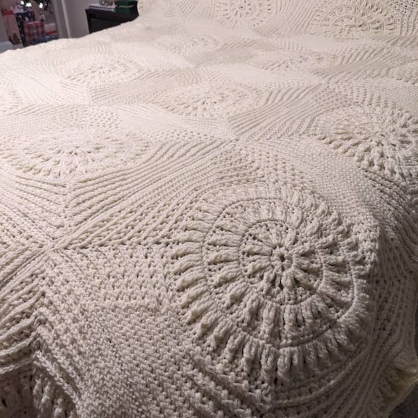 CROCHET PATTERN Bliss Afghan - Make to Any Size - PDF Download - Etsy