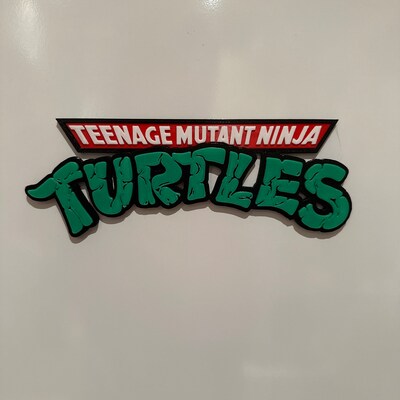 Teenage Mutant Ninja Turtles 3D Shelf Sign / Fridge Magnet Retro 80s ...
