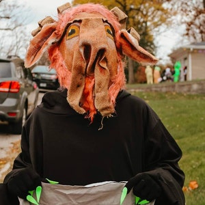 Scary Weird Mask, Creepy Scarecrow Mask, Adult Halloween Costume ...