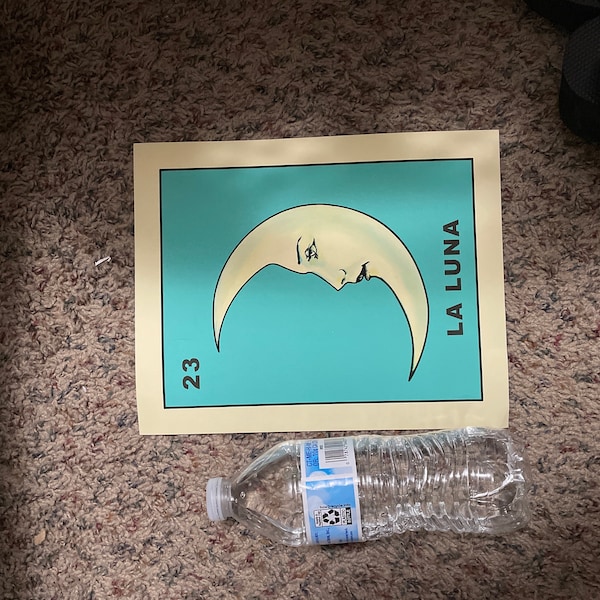 La Luna Card Moon Print, No Frame - Etsy