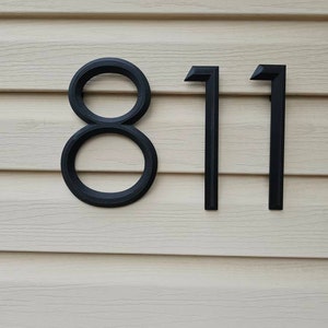 NO DRILLING REQUIRED 7.5 Vinyl Siding House Numbers Black or White - Etsy