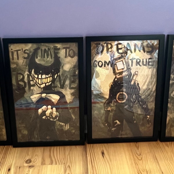 Bendy and the Ink Machine Set of 8 Alice Bendy Boris Sammy Norman ...