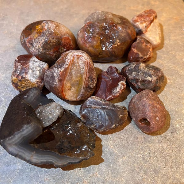 1 Lb Lot of Lake Superior Agates (grade A, Large) for Lapidary or ...