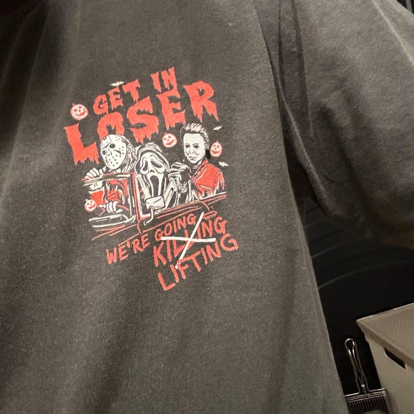 Were Going Lifting Gym Shirt, Retro Halloween Tshirt, Horror Gym Shirt ...