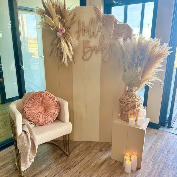 Hello Baby Sign, Oh Baby Shower, Gender Reveal, Cute Baby Shower Back ...