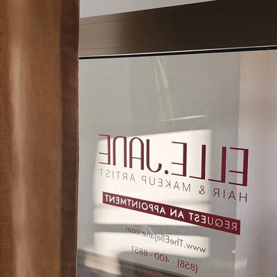 Customizable Business Window Decal / Your Company Name or Logo ...