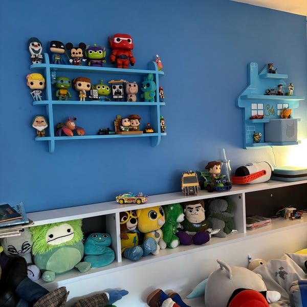 Funko Pop Round Display Shelf Custom Wall Display Unit, MDF, Pop Vinyl ...