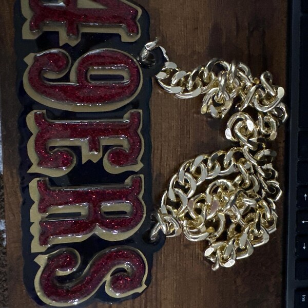 Custom Sports Team Turnover Chain | Custom Big Pendant Sports Chain - Etsy