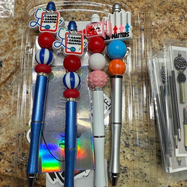 Doctor or Nurse Themed Beadable Pens Beaded Pens #3 - Etsy