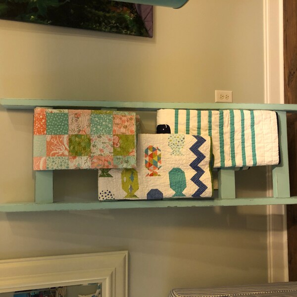 Shoreline Quilt Kit: Molly's Green Thumb Floral Baby Quilt (36x36) - Etsy