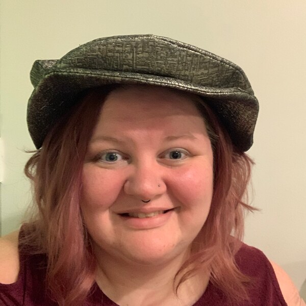 Black & Gold Renaissance Hat Tudor Flat Cap - Etsy