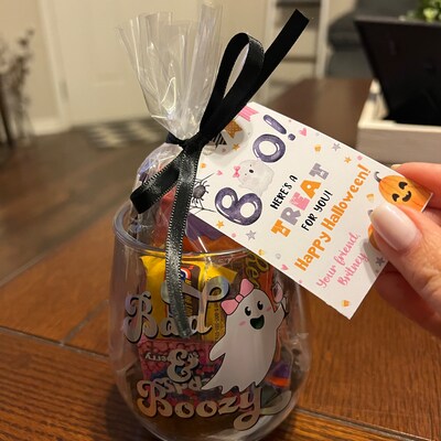 EDITABLE Halloween Treat Tag Boo Halloween Tags Halloween Pumpkin Party ...