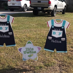 Welcome Home New Baby Teddy Bear Yard Sign Custom Name Its a | Etsy