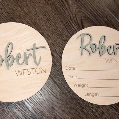 Birth Announcement Sign for Hospital, Baby Name Sign for Hospital ...