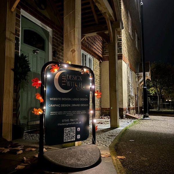 Black Leaf Fairy Lights Gothic Wedding Table Decor Garland Dark ...