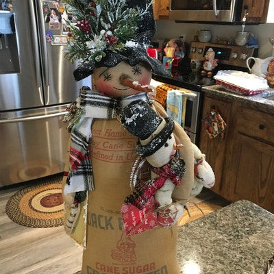 Primitive Bunny Rabbit-folk Art Bunny-irish Bunny-plush Bunny-vintage ...