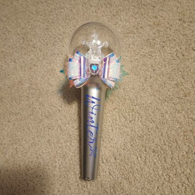 BTS SUGA AGUST D Ribbon Bow Keychain Pendant Light Stick Lanyard ...