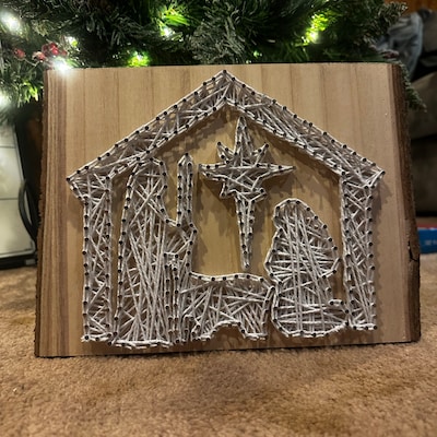 Nativity Scene Custom String Art Template (Download Now) - Etsy Canada