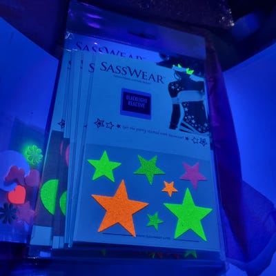 Blacklight Alien Space Body Stickers Rave Accessories, Neon Alien, Stripper Clothes, Rave ...