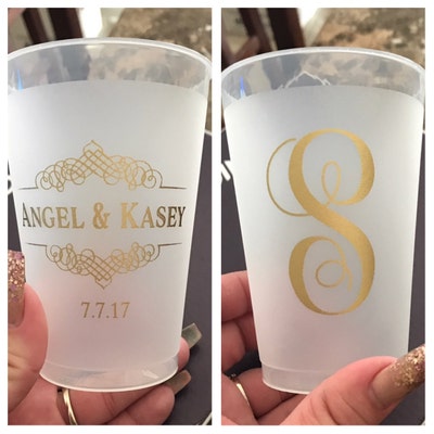 Monogram Frost-flex Shatterproof Cups, Personalized Shatterproof ...