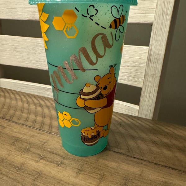 Concha Bear Glass Cup | Winnie Concha Cup| Pan Season Cup | - Etsy