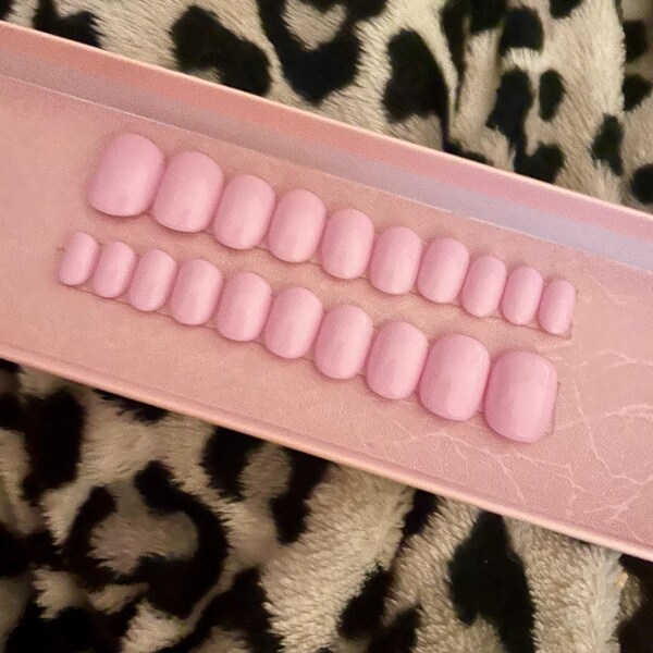 Luxury Press on Nails for Kids || Chibi Kawaii "bunny's Orange Autumn ...