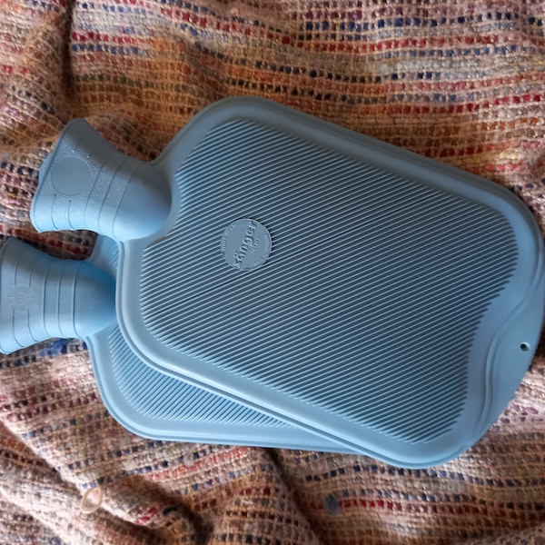 Sänger Rubber Hot Water Bottle - Made in Germany - 2 Litres (light Blue ...