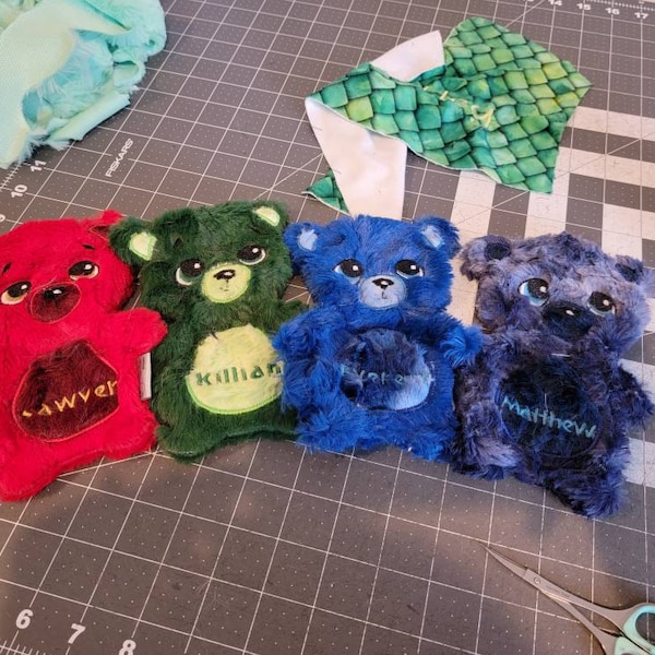 Teddy Bear Stuffie ITH Embroidery , Machine Pattern, ITH Bear Stuffie ...