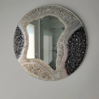 Luxury Epoxy Resin Mirror, Art Deco Mirror, Mirror Wall Decor, Unique ...