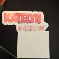 Personalized Name Sticker, Custom Name Sticker, Colorful Name Sticker ...