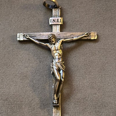 Personalized Silver Jesus Cross Necklace, Handmade Crucifixion of Jesus ...