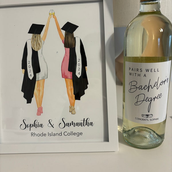Custom College Graduation Best Friends Personalized PRINT | 2026 ...