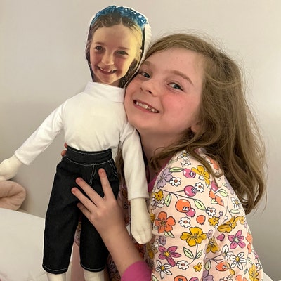 Personalized Photo Face Doll, Custom Picture Comfort Dolls, Talking ...