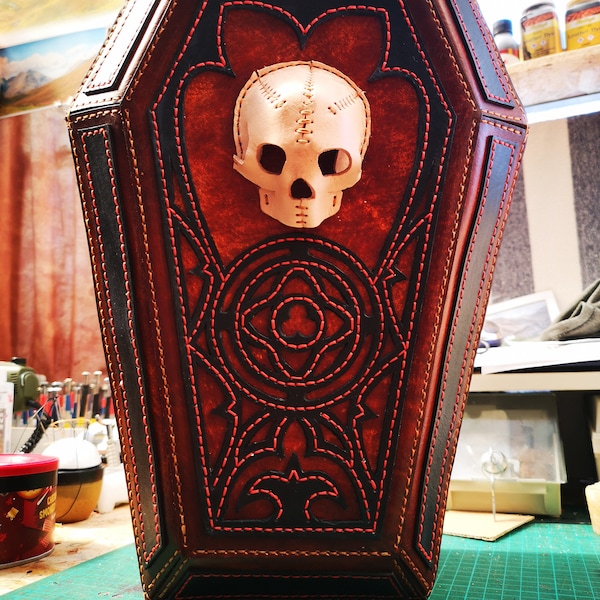 Coffin Backpack Leather Pattern PDF - by Leatherhubpatterns - Etsy