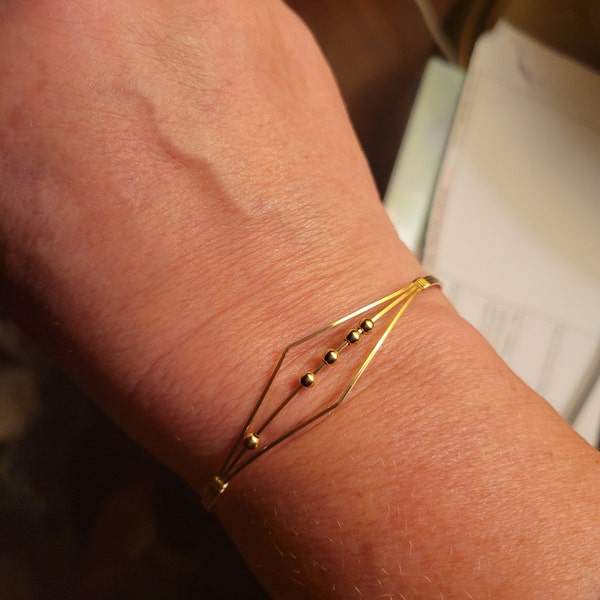 Fidget Bracelet - Dainty 14kt Gold Filled Wirewrapped Bracelet - Gold ...