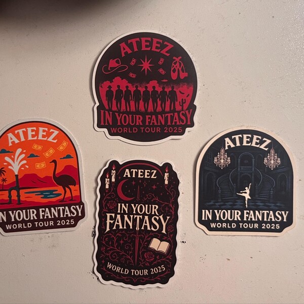 Ateez “into Your Fantasy” World Tour Stickers - Fantasy Collection ...