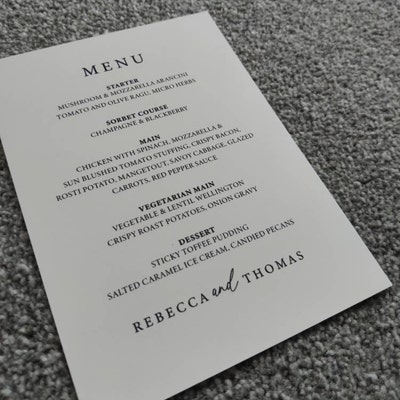 Wedding Photo Table Numbers & Menu, Event Photo Table Numbers, Modern ...