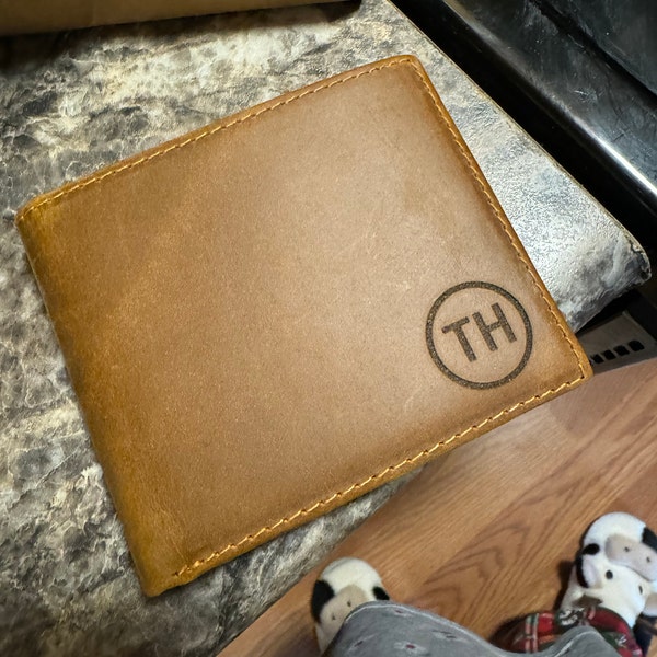 Handwriting Men's Wallet, Engraved Memorial Signature Wallet, Groomsmen ...