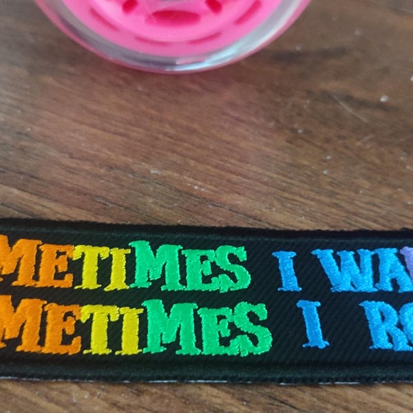 Dark Synth Synthwave Embroidered Patches Vibrant Color - Green and ...