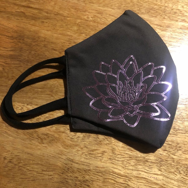 Hibiscus Flower Layered Face Mask, Nose Wire Optional- All Day Wear ...