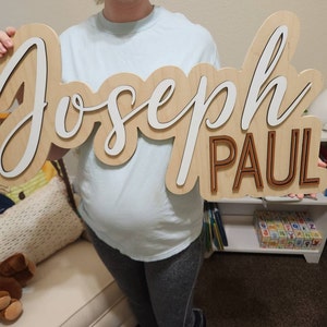 Stacked Last Name Sign, Cut Out Name Sign, Wedding Name Sign, Wedding ...