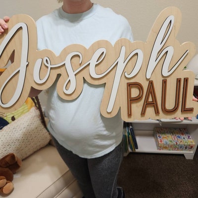 Stacked Last Name Sign, Cut Out Name Sign, Wedding Name Sign, Wedding ...