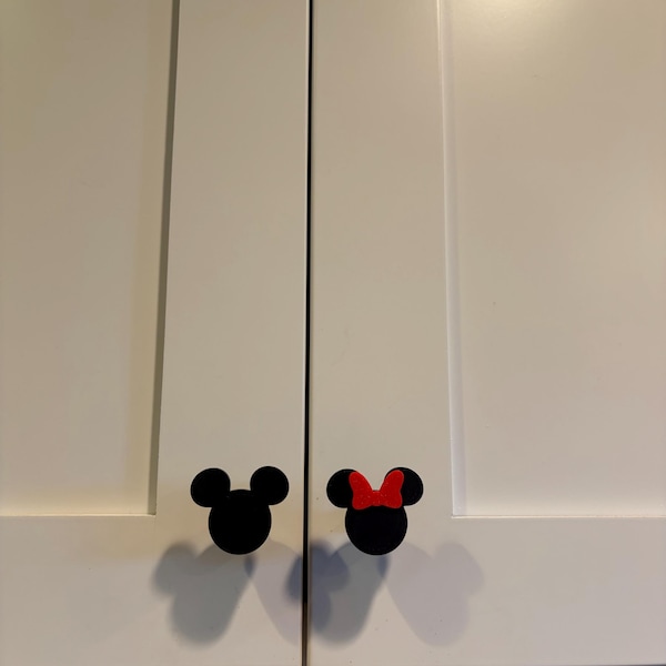 3D Printed Mickey Mouse Drawer Pull | Disney Home Decor | Kitchen ...
