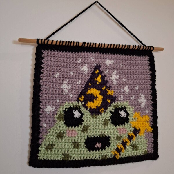 Cute Heart Butterfly Y2K Crochet Tapestry Pattern - Crocheted Gift ...