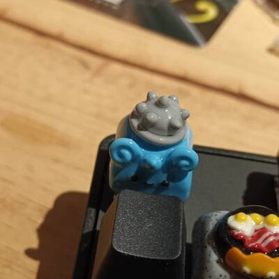 Calcifer Keycap, Studio Ghibli Keycap, Artisan Keycap, Howl's Moving ...