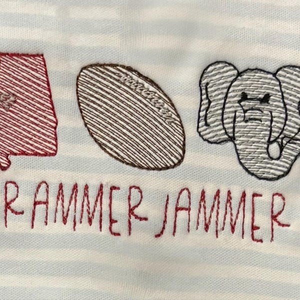 Quilted Patchwork Varsity Initial Letter H Applique Machine Embroidery ...