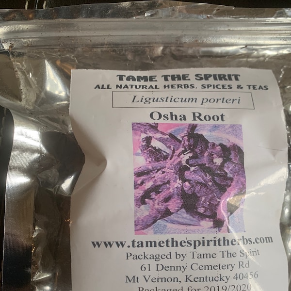 Osha Root - Wild Harvested Fresh Organic Herbs - Etsy